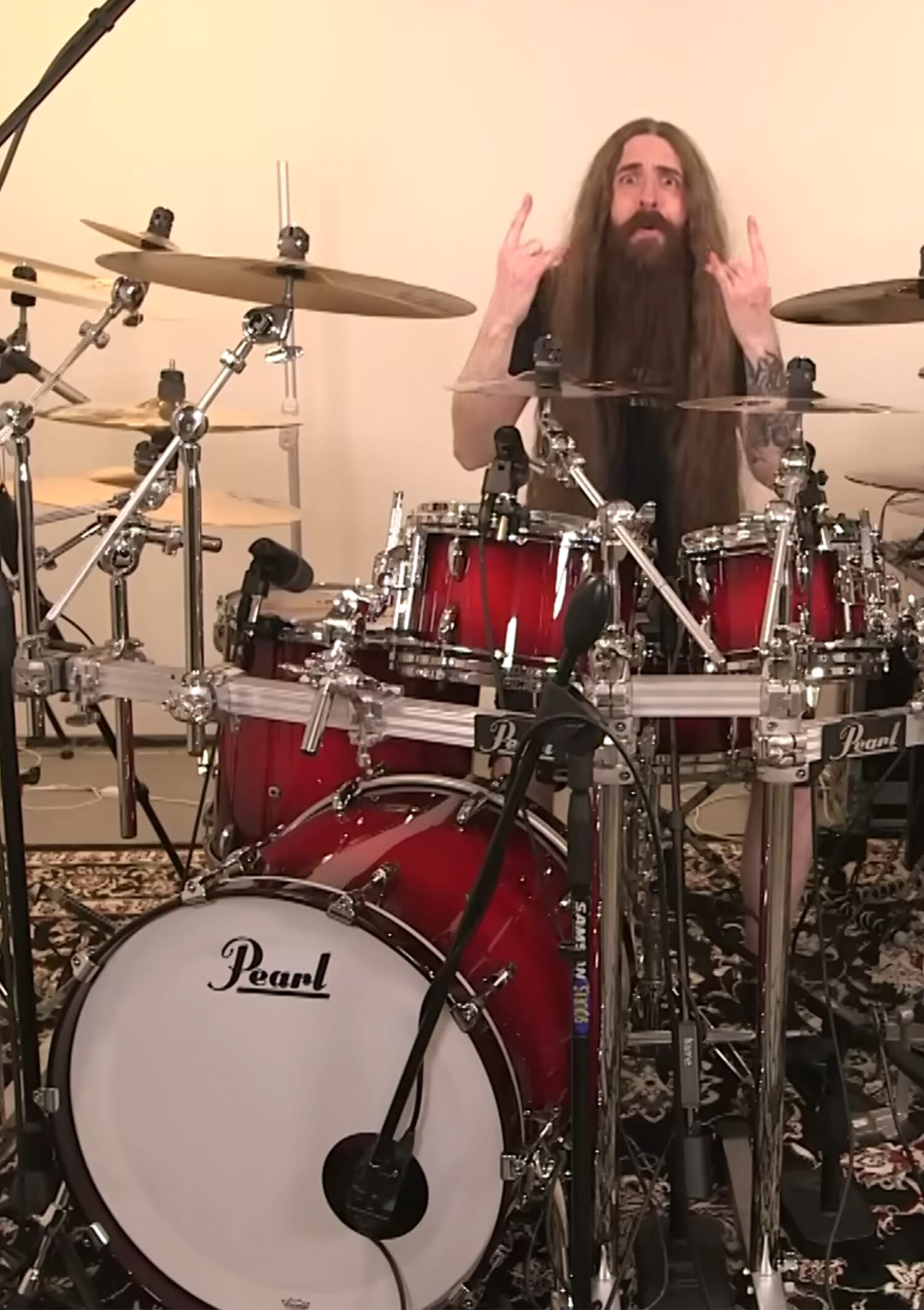 66Samus takes the Pearl Masters Maple/Gum Drum Kit For A Ride