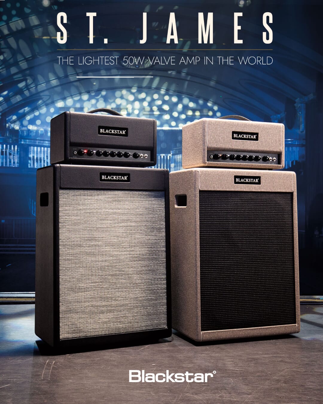 Saint James – the world’s lightest and most innovative 50 Watt valve amps.