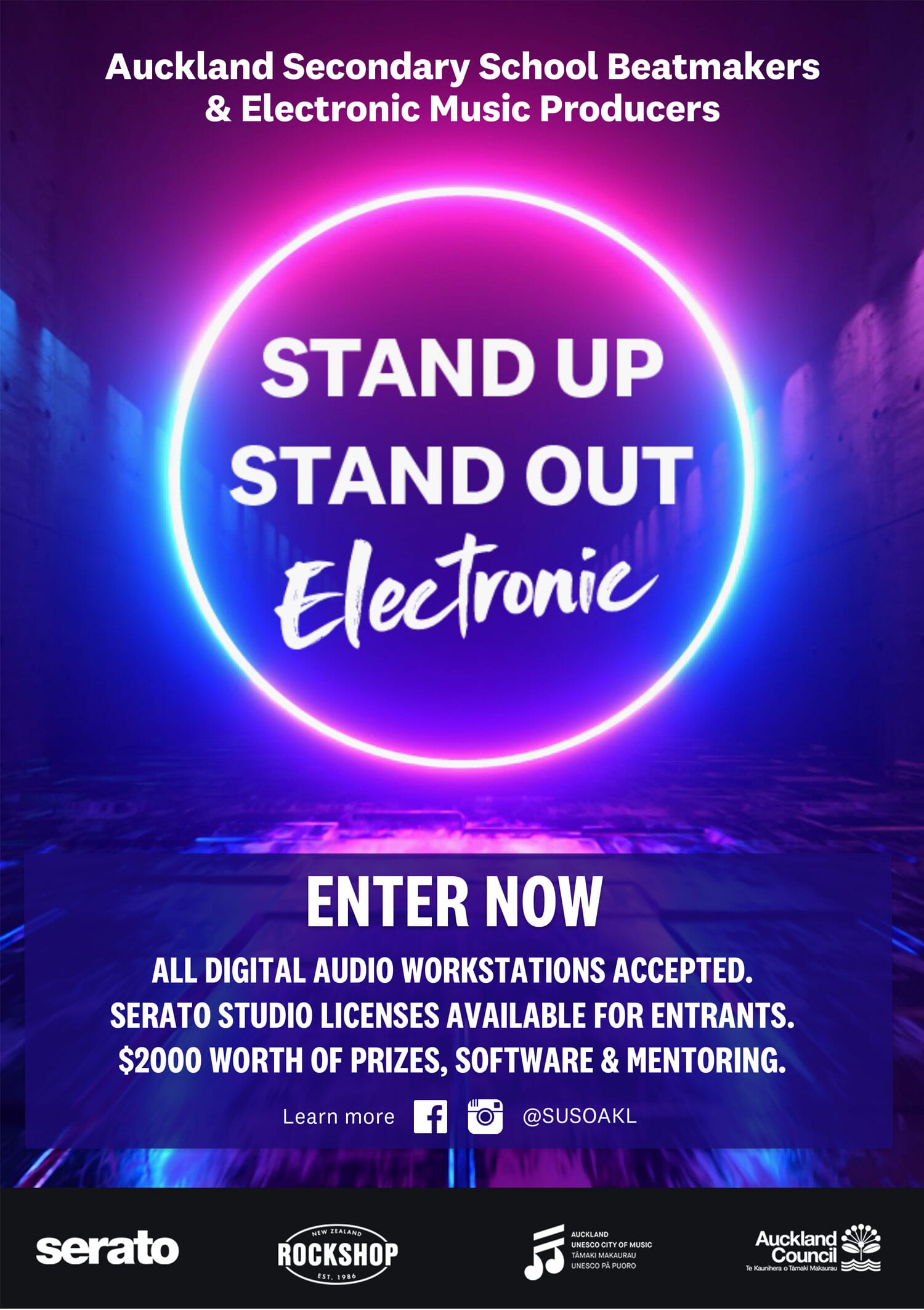 Stand Up Stand Out Electronic - A platform for Auckland School beatmakers