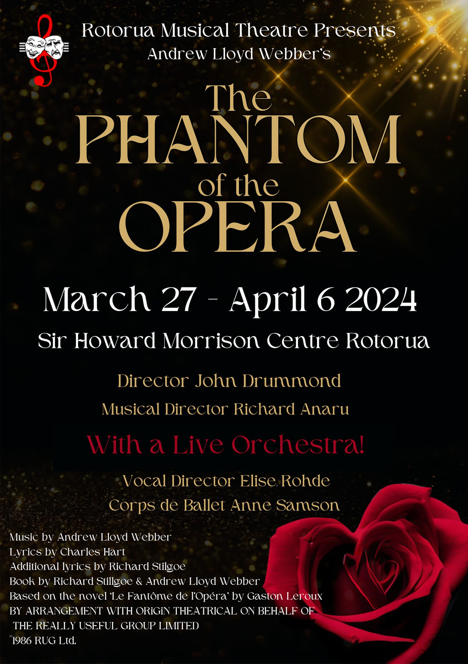 Rotorua Musical Theatre unmasks The Phantom Of The Opera