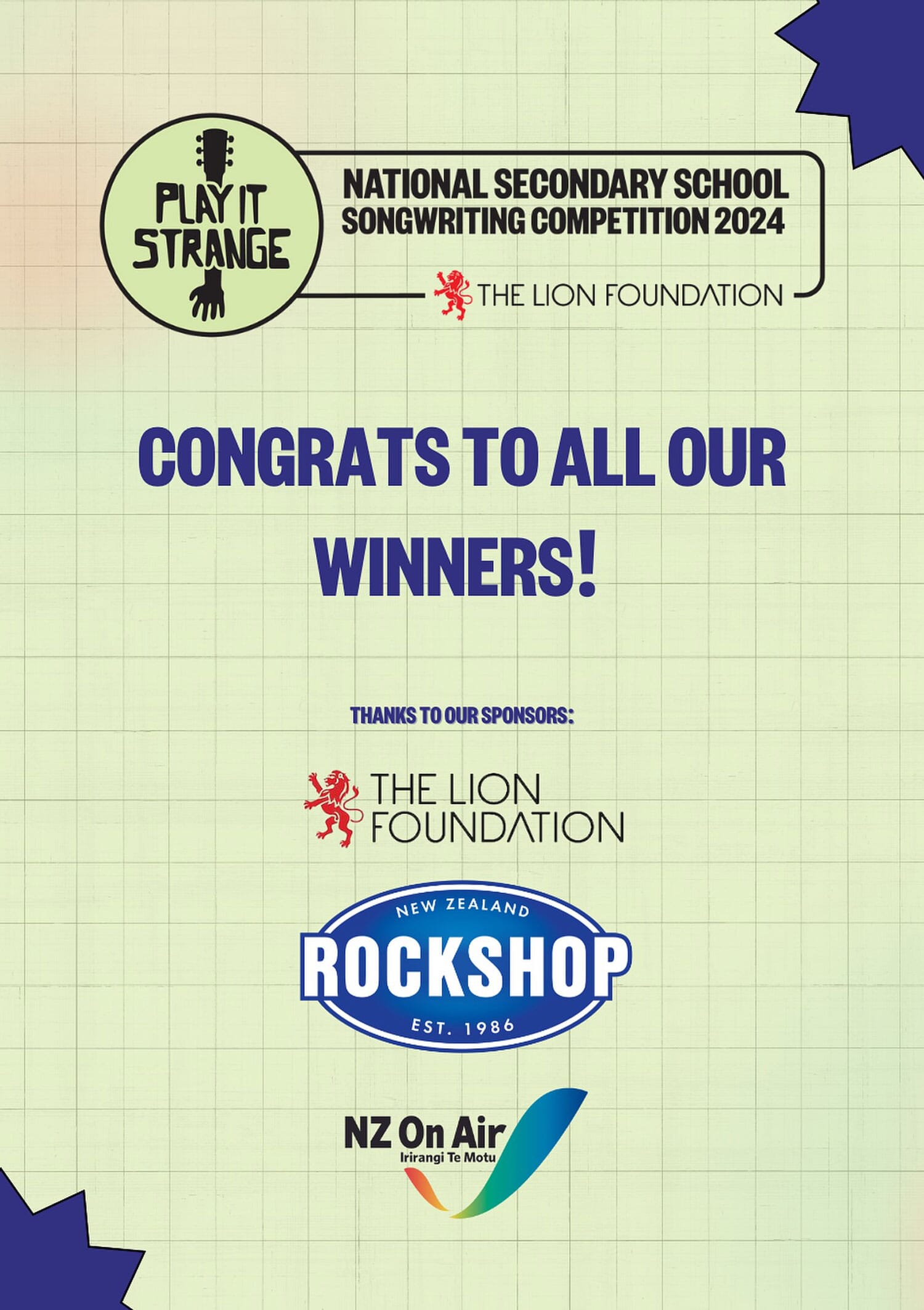 Play It Strange announces the winners of the National Secondary School ...