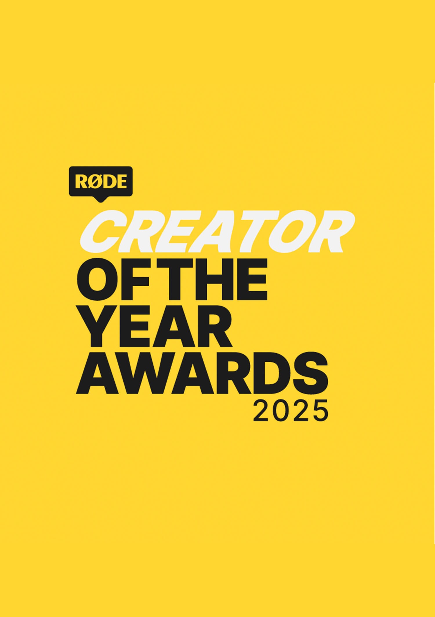 RØDE Puts Creators On The World Stage As Creator Of The Year Awards Return