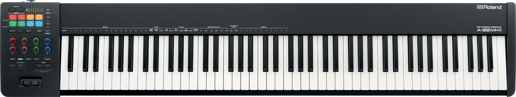 ROLAND A88MK2 MIDI KEYBOARD CONTROLLER, USB-C, PHA4 88 NOTE WEIGHTED ...