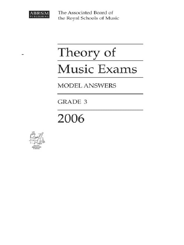ABRSM MUSIC THEORY PAST PAPERS 2006 MODEL ANSWERS GRADE 3 Rockshop