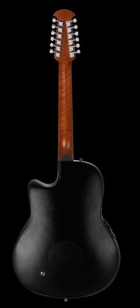 OVATION CE4412 - 12 STRING CELEBRITY ELITE - BLACK - MEDIUM BOWL CW ...