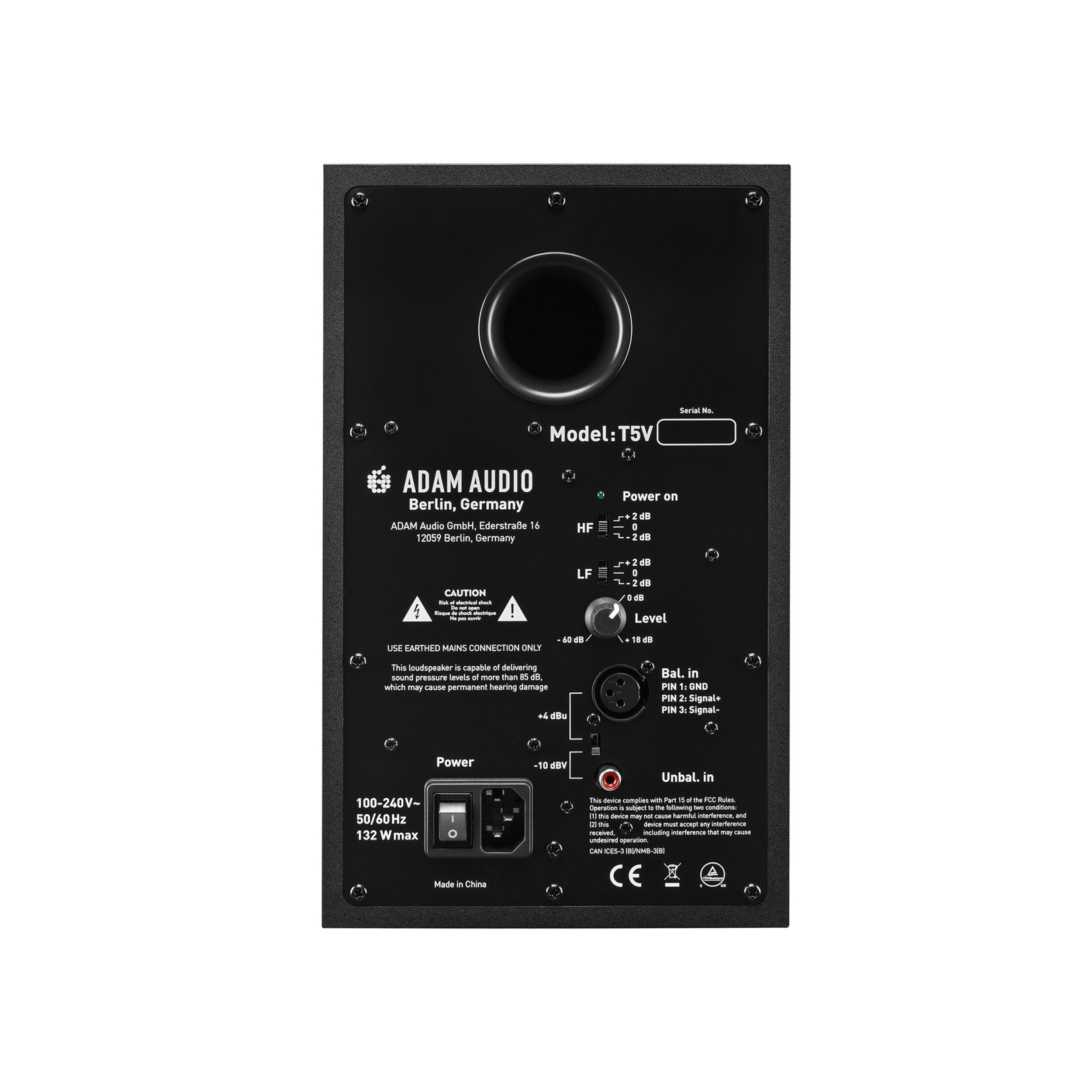 ADAM AUDIO T-SERIES T5V - EACH - U-ART RIBBON TWEETER 5 INCH WOOFER 70W ...