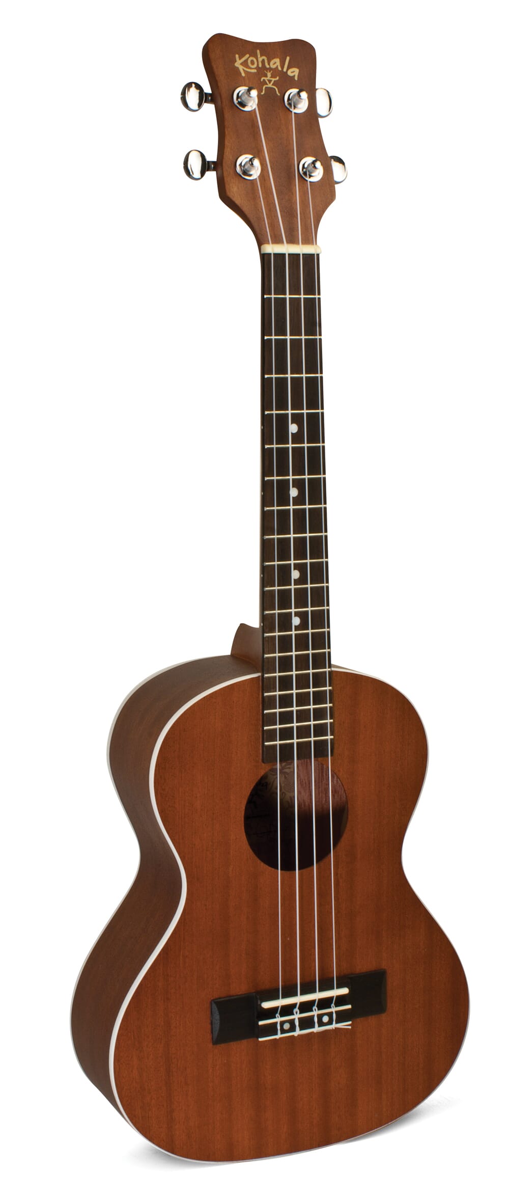 KOHALA TIKI BLACK SOPRANO UKULELE - TIKI BRIDGE UKE - METAL MACHINE ...